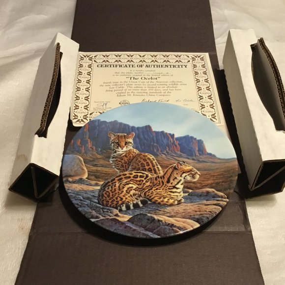 Knowles | Art | The Ocelot 8 2inch Porcelain Collectors Plate By ...